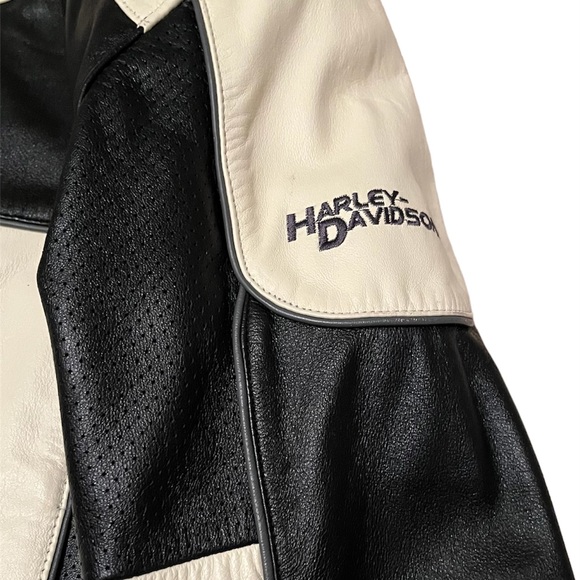 Harley-Davidson | Jackets & Coats | Harley Davidson Legend Cream Black ...